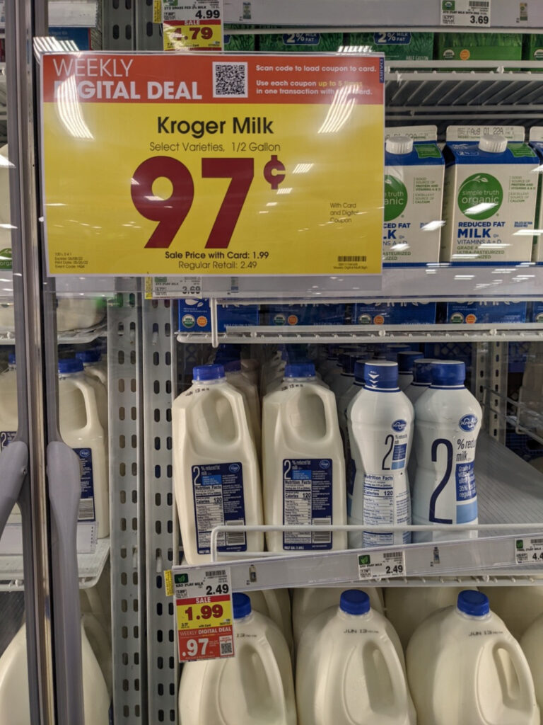 Stock Up On Kroger Brand Milk – Just 97¢ Per Half Gallon - iHeartKroger