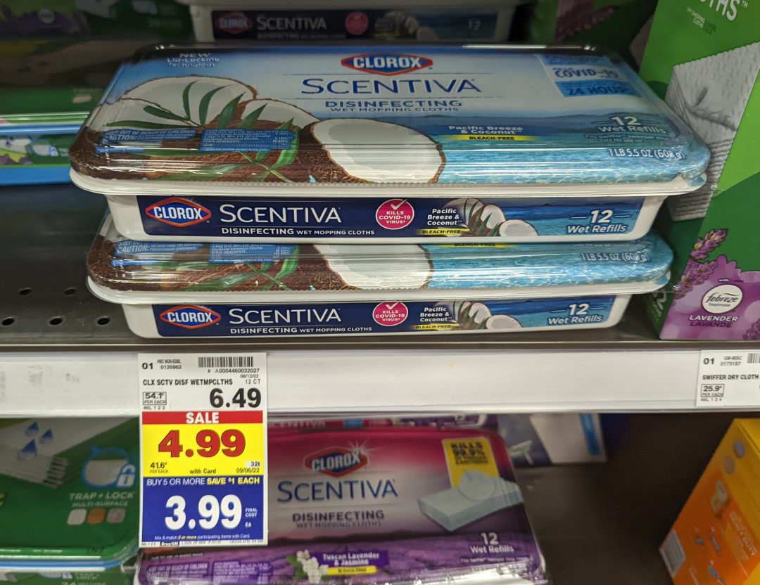 Clorox Scentiva Wet Mopping Cloths As Low As $1.49 At Kroger - iHeartKroger