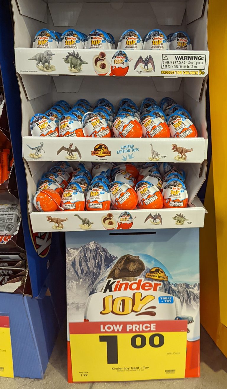 Kinder Joy Jurassic World Eggs As Low As 25¢ At Kroger - iHeartKroger