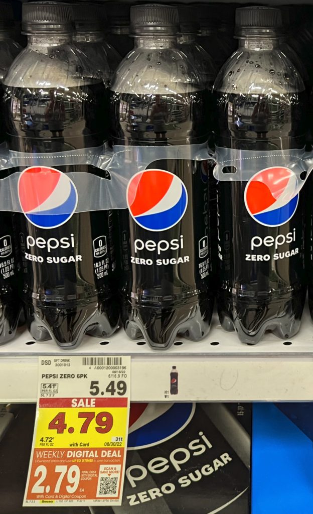 Pepsi Zero Sugar 6-Pack Bottles Just $2.04 At Kroger - iHeartKroger