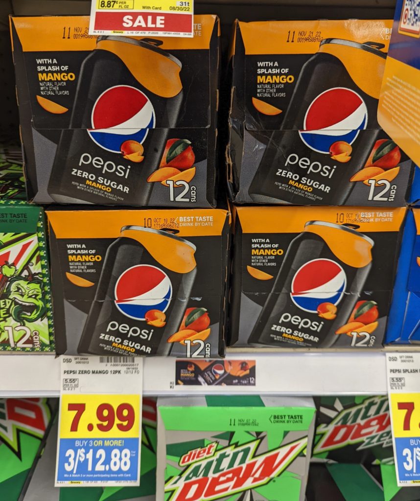 Pepsi Zero Sugar 12-Packs For Just $3.29. At Kroger - iHeartKroger