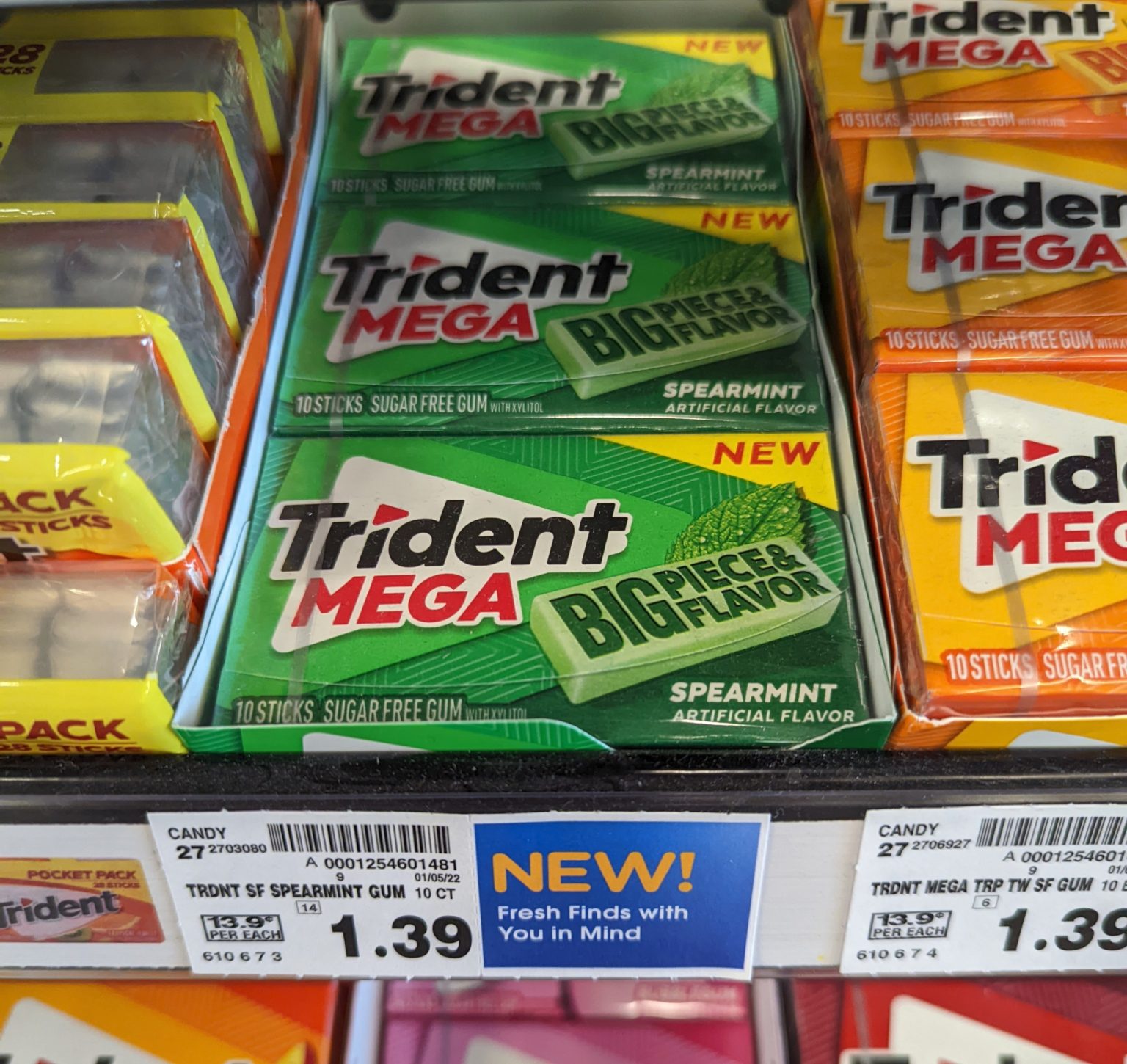New Trident Mega Gum Just 67¢ At Kroger - iHeartKroger
