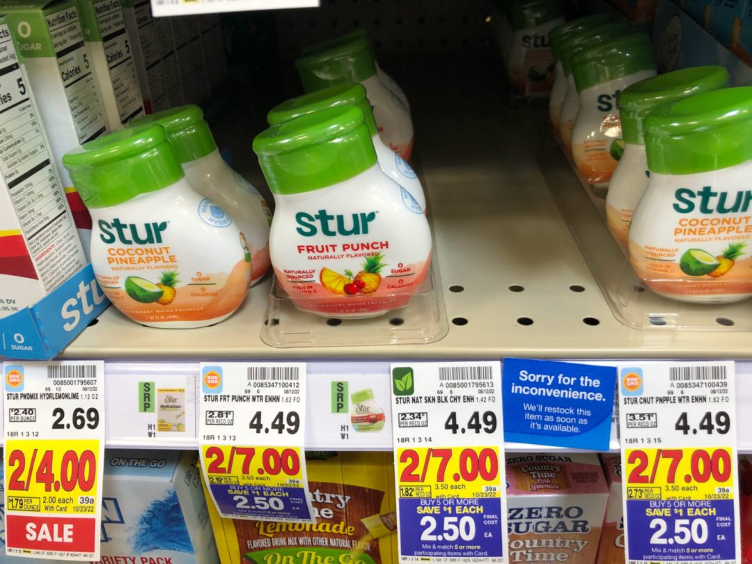 Stur Hydration Packets 8-Pack Just $1.25 At Kroger - iHeartKroger