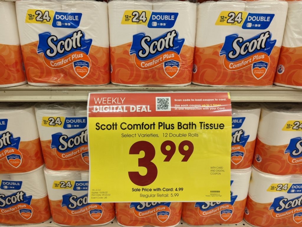 Scott Comfort Plus Toilet Paper Only 399 At Kroger Iheartkroger