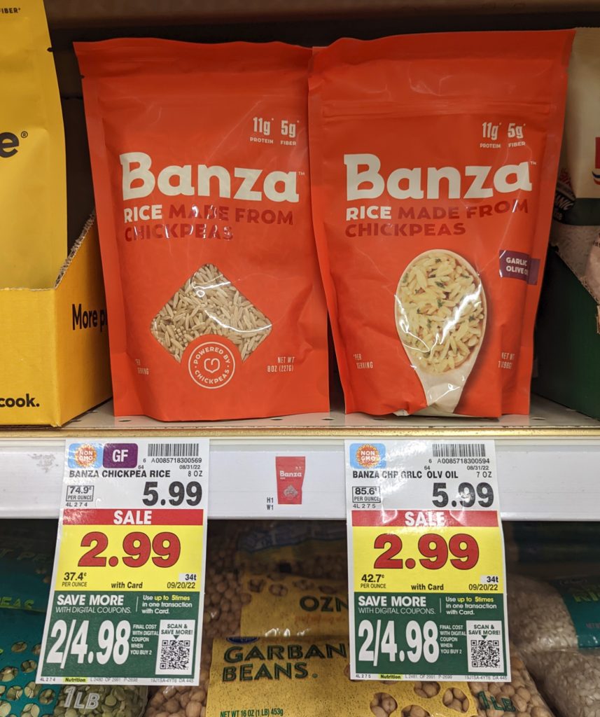 Banza Chickpea Rice As Low As $2.31 Per Bag At Kroger (Regular Price $5 ...