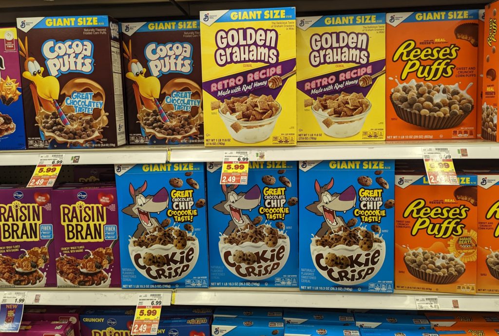 Giant Size Boxes Of General Mills Cereal As Low As $2.49 At Kroger ...