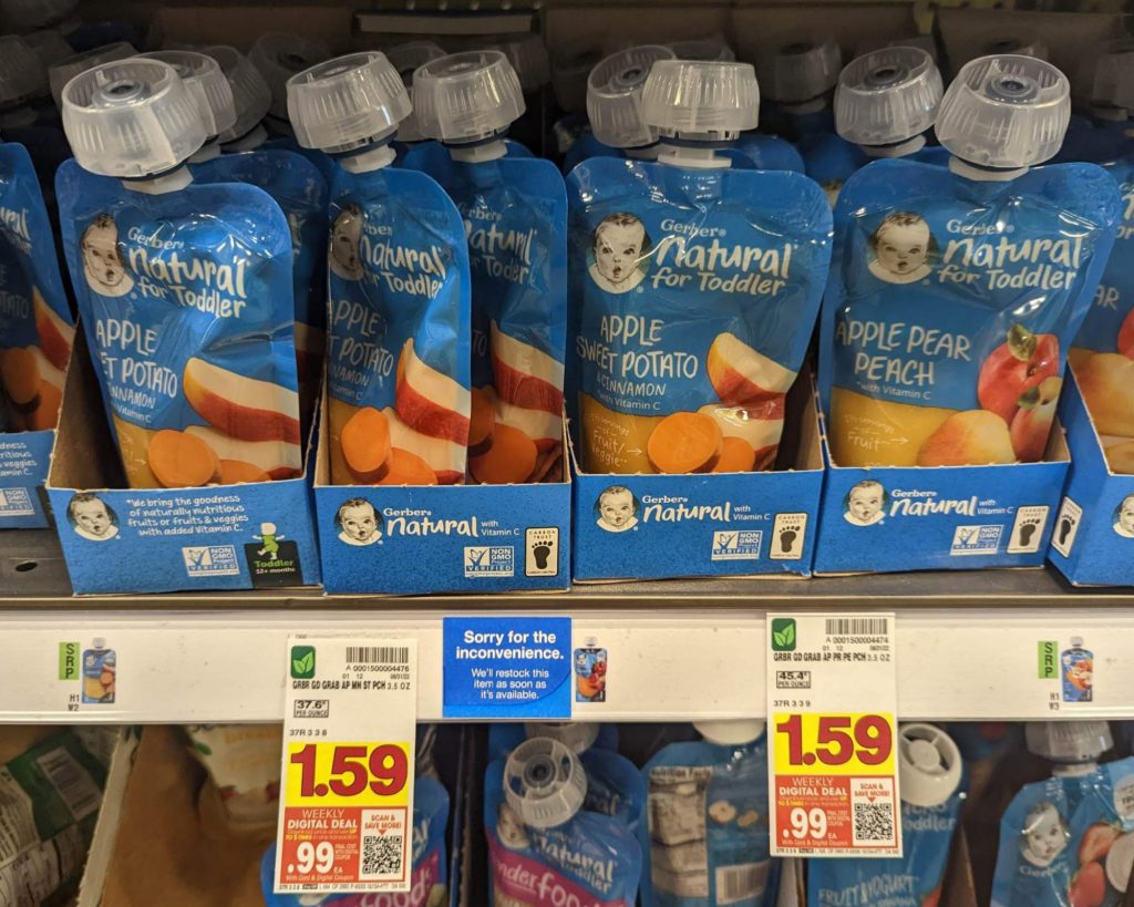 Gerber Baby Food As Low As 49¢ Per Pouch At Kroger - iHeartKroger