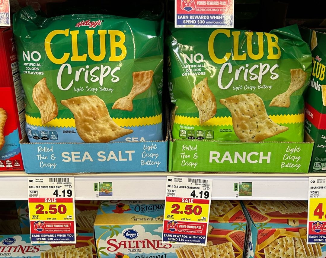 Kellogg’s Club Crisps Just $1 At Kroger - iHeartKroger Kellogg’s Club Crisps Just $1 At Kroger - iHeartKroger