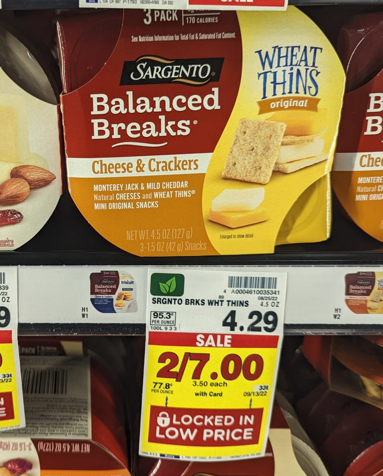 Sargento Balanced Breaks Cheese & Crackers 3-Packs Just $2.75 At Kroger ...