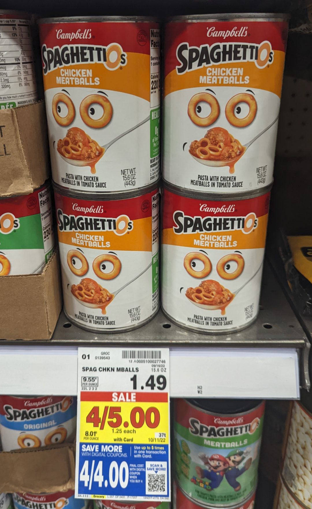 Campbell’s SpaghettiOs Just $1 Per Can At Kroger - iHeartKroger