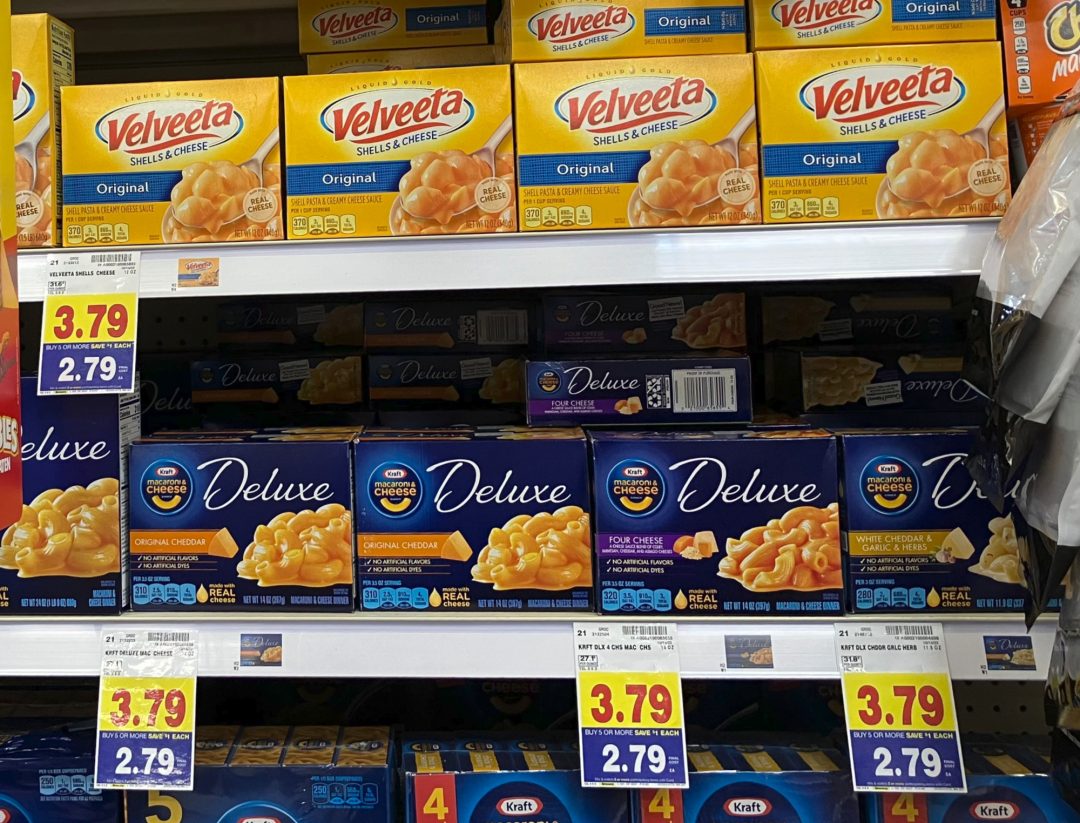 Kraft Deluxe Macaroni & Cheese or Velveeta Shells & Cheese As Low As $1 ...