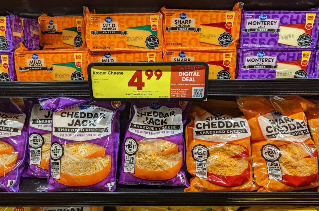 Kroger Cheese BIG Bag Or Blocks Just $4.99 At Kroger - iHeartKroger