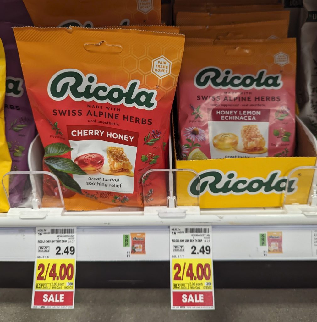 Ricola Throat Drops Just $1.50 Per Bag At Kroger - iHeartKroger
