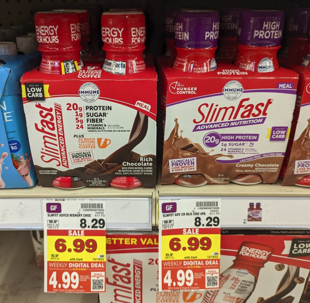 4-Packs Of SlimFast Shakes As Low As $4.99 At Kroger - iHeartKroger