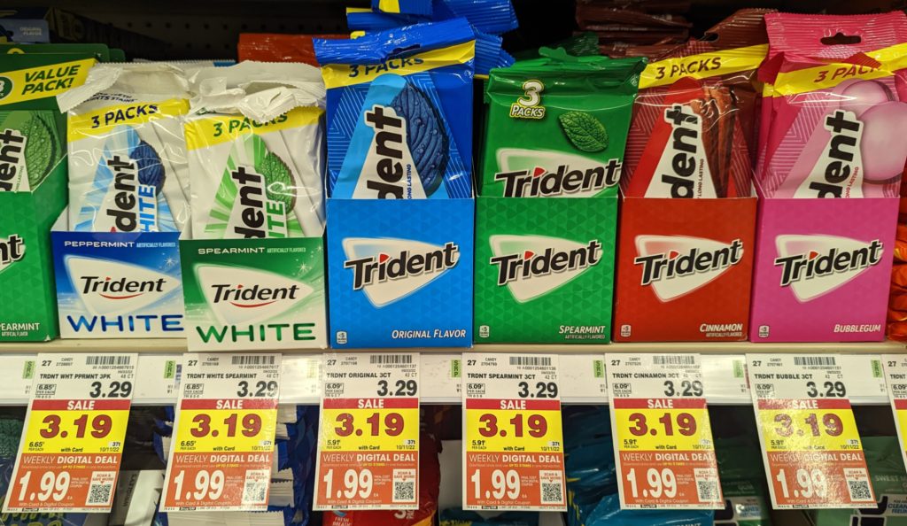 Trident Gum 3-Pack Just $1.99 At Kroger - iHeartKroger