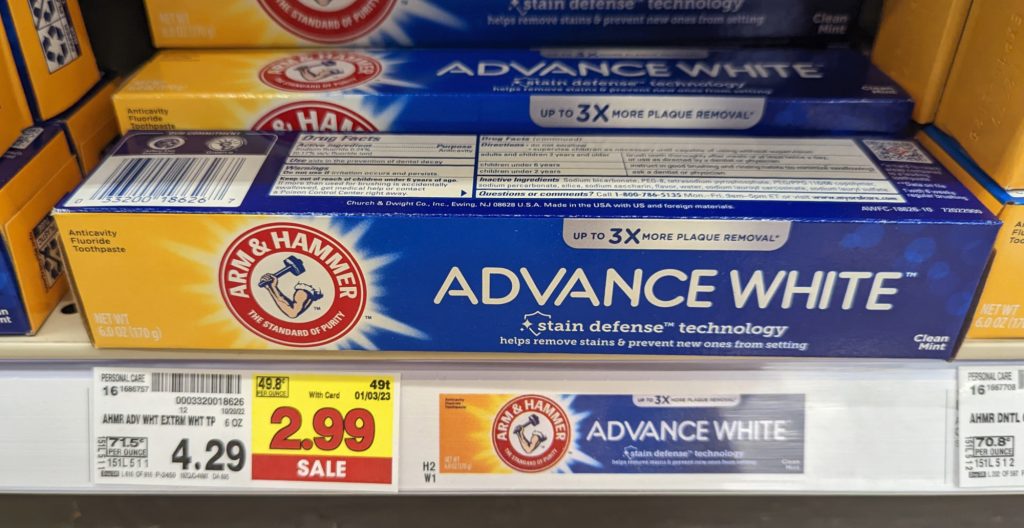 Arm & Hammer Toothpaste Just 99¢ At Kroger - iHeartKroger