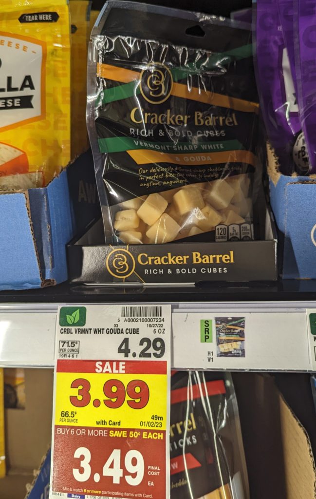 Cracker Barrel Cheese Cubes As Low As $2.49 At Kroger - iHeartKroger
