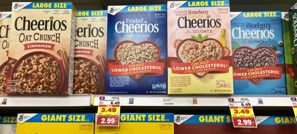 Large Size Boxes Of General Mills Cheerios Cereal Just $1.99 At Kroger ...