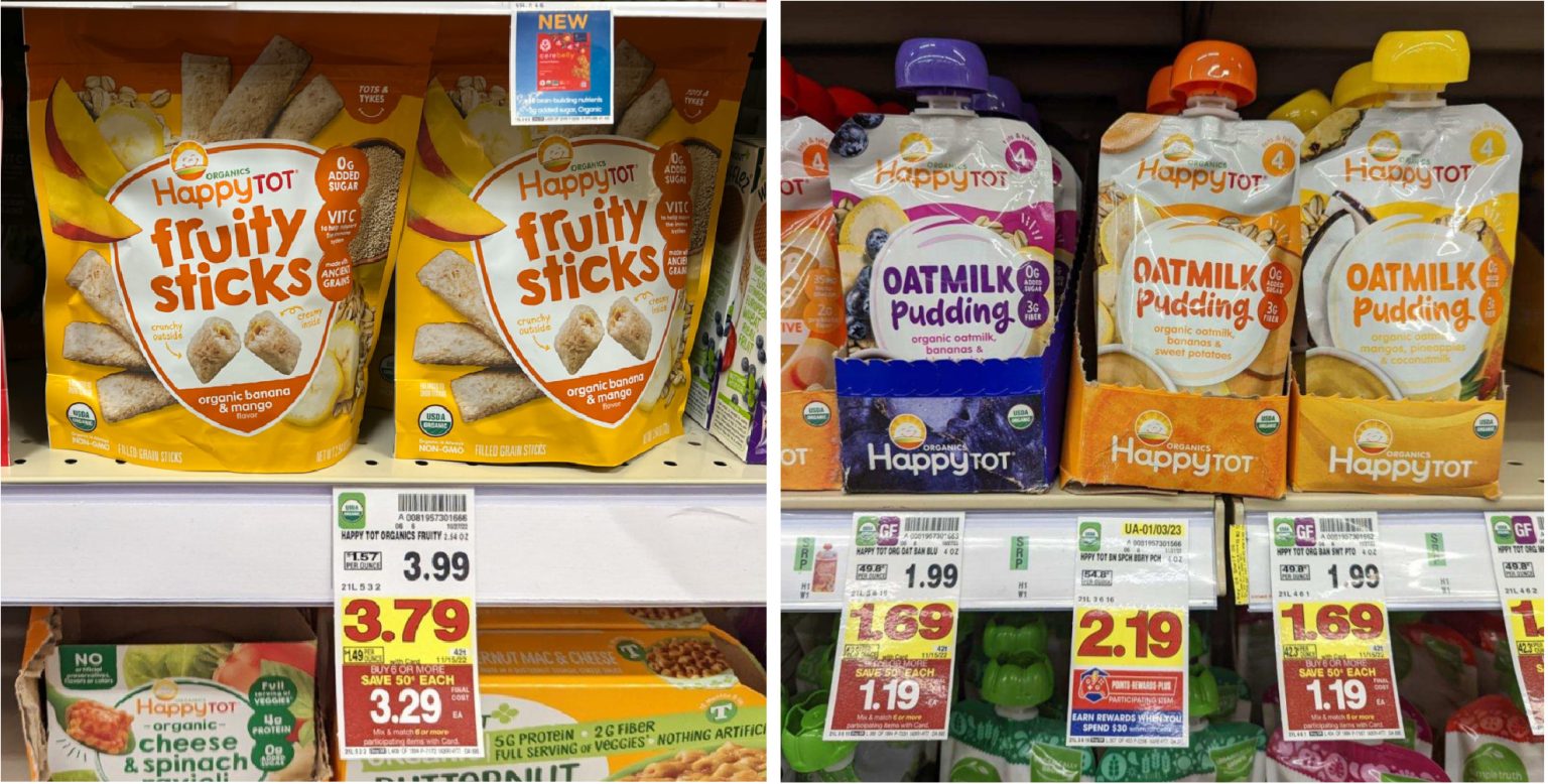 Happy Tot Organics Fruity Sticks As Low As $1.54 At Kroger (Plus Cheap ...