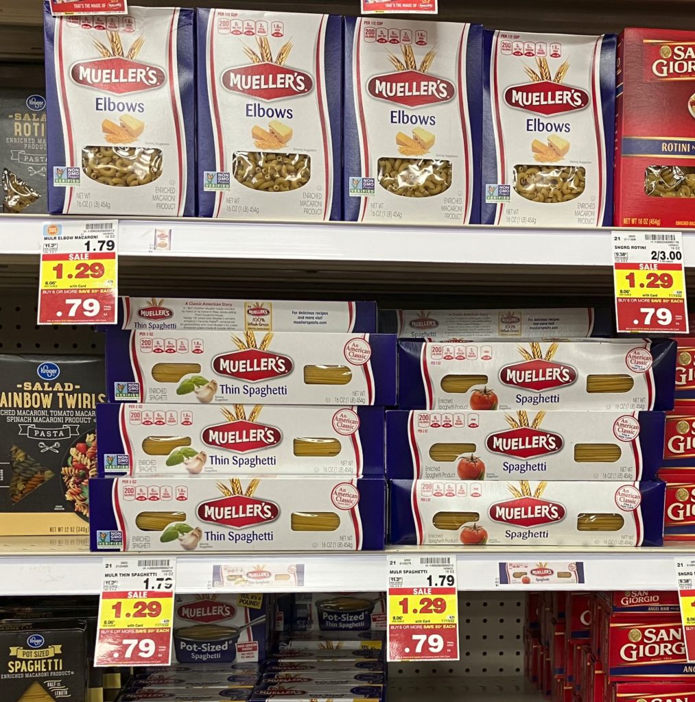 Mueller’s Pasta As Low As 39¢ At Kroger - iHeartKroger