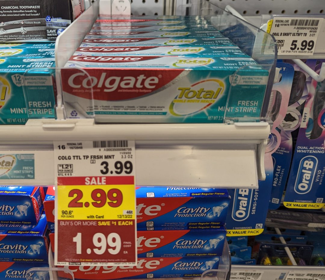 Colgate Total Toothpaste As Low As FREE At Kroger – Ends Today ...