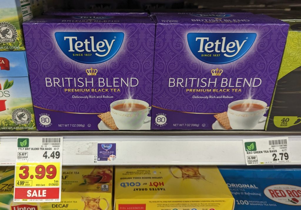 Tetley Tea Coupon Makes 24-Count Box Just $2.24 At Kroger - iHeartKroger