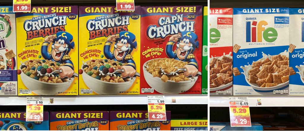 Save On Quaker Cap’n Crunch Cereal At Kroger – As Low As $3.54 Per Box ...