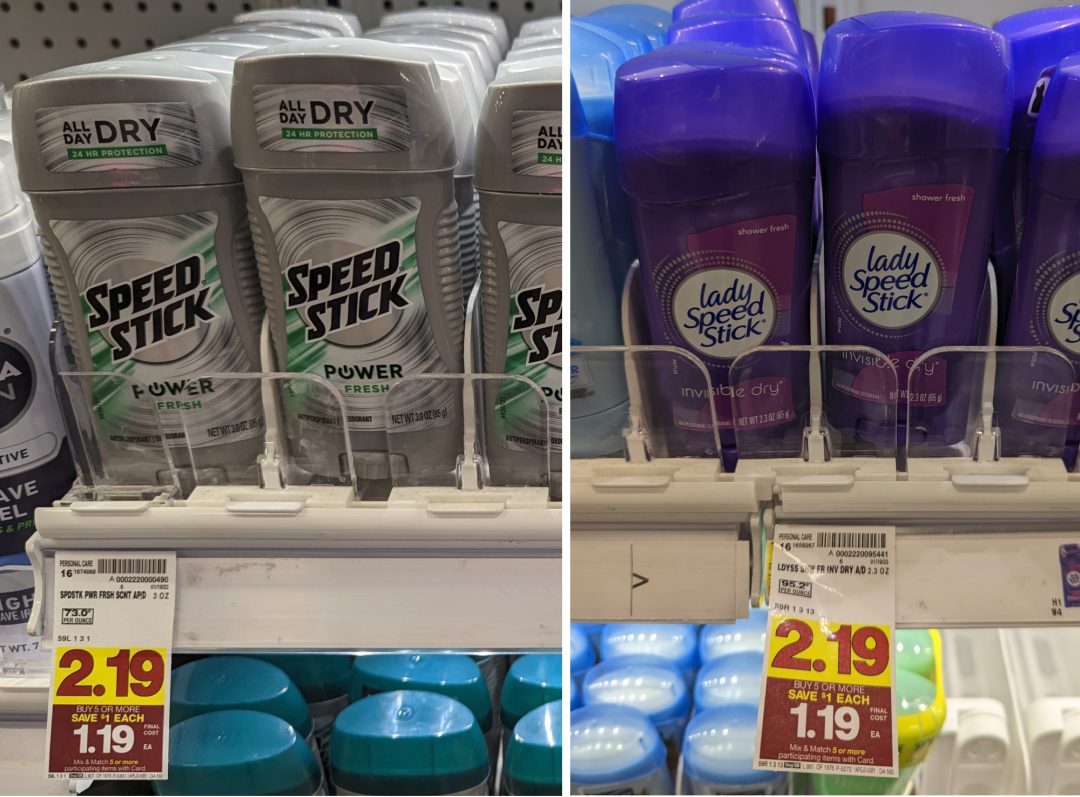 Speed Stick Deodorant As Low As 69¢ At Kroger - iHeartKroger