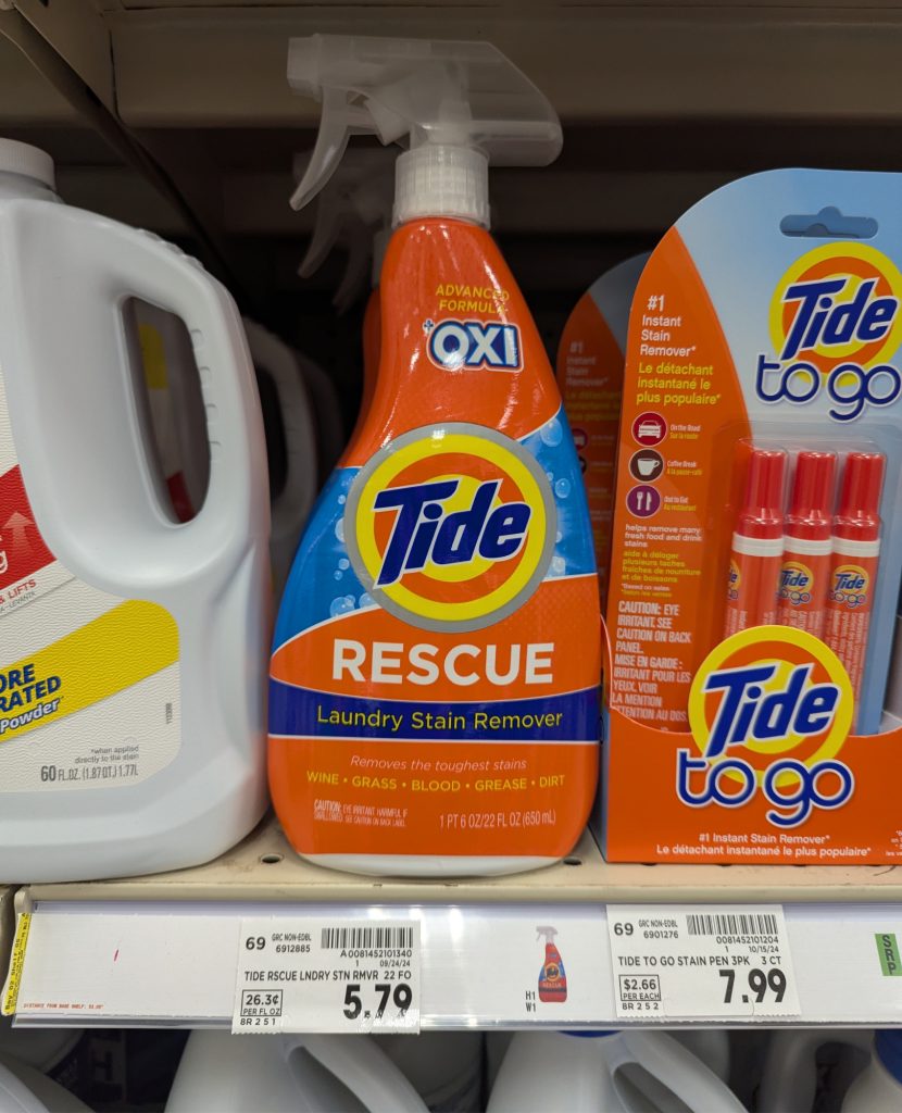 Tide Rescue Laundry Stain Remover Spray As Low As $2.79 At Kroger ...