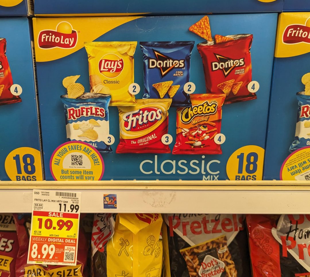 Frito-Lay Variety Pack Just $8.99 At Kroger - iHeartKroger