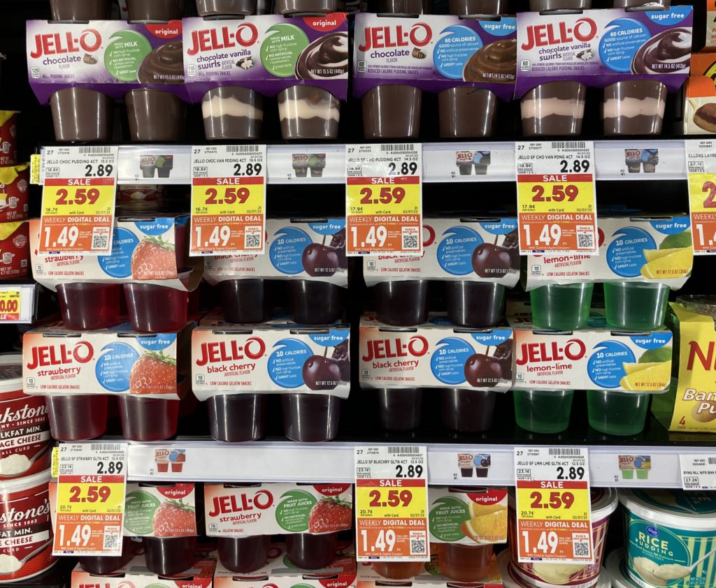 Jell-O Gelatin Or Pudding Just $1.49 At Kroger - iHeartKroger