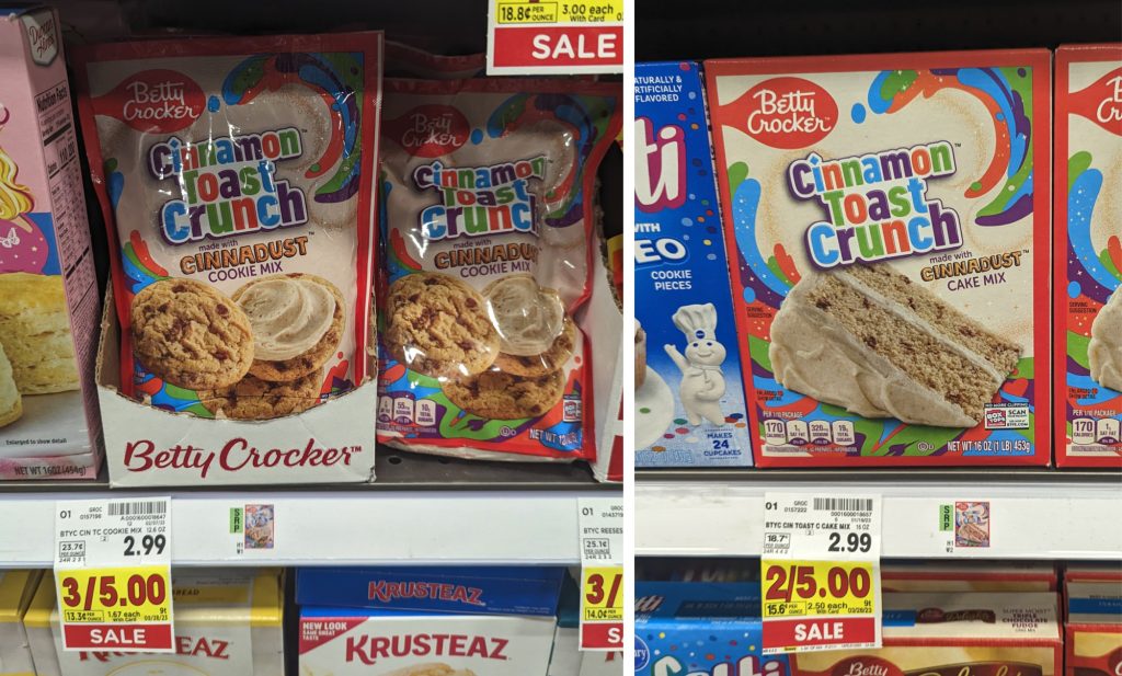 Betty Crocker Cinnamon Toast Crunch Cookie Mix Just $1.17 At Kroger ...
