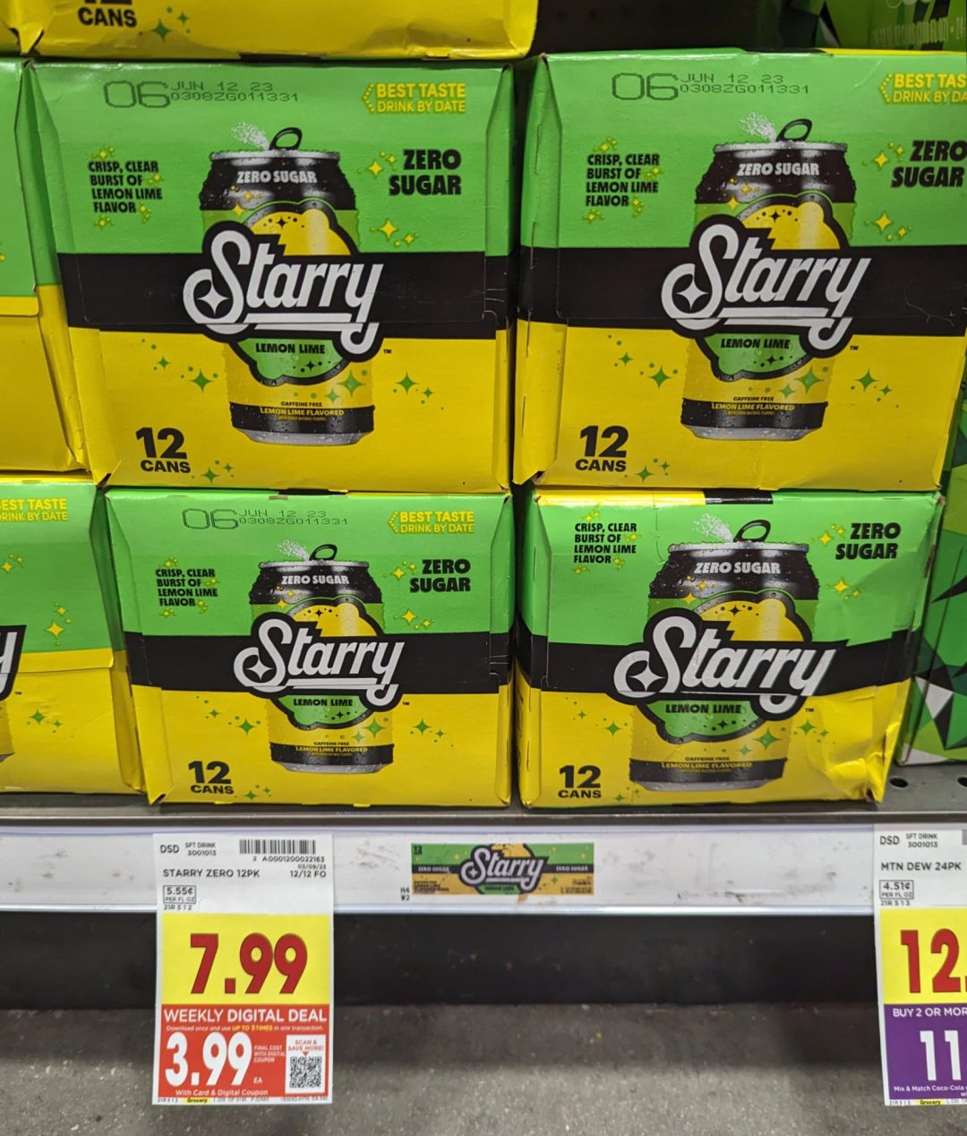 Starry Lemon Lime Soda 12-Packs Just $3.99 At Kroger - iHeartKroger