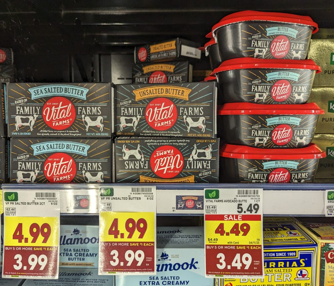 Vital Farms Butter As Low As $1.49 At Kroger (Regular Price $5.49 ...