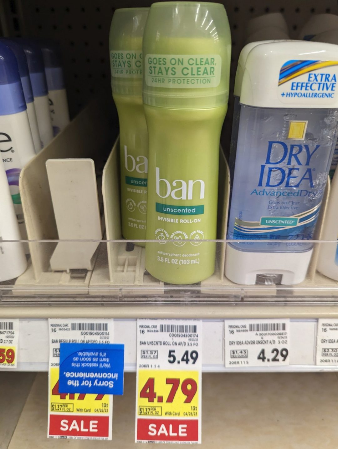 Ban Roll-On Antiperspirant Deodorant Only $2.79 At Kroger - iHeartKroger