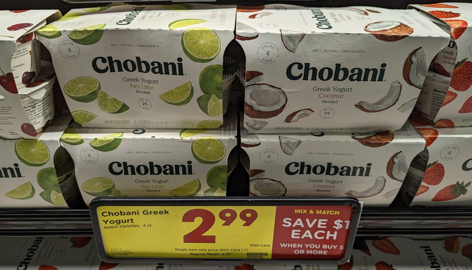 Chobani Greek Yogurt 4-Packs As Low As $2.49 At Kroger (62¢ Per Cup ...