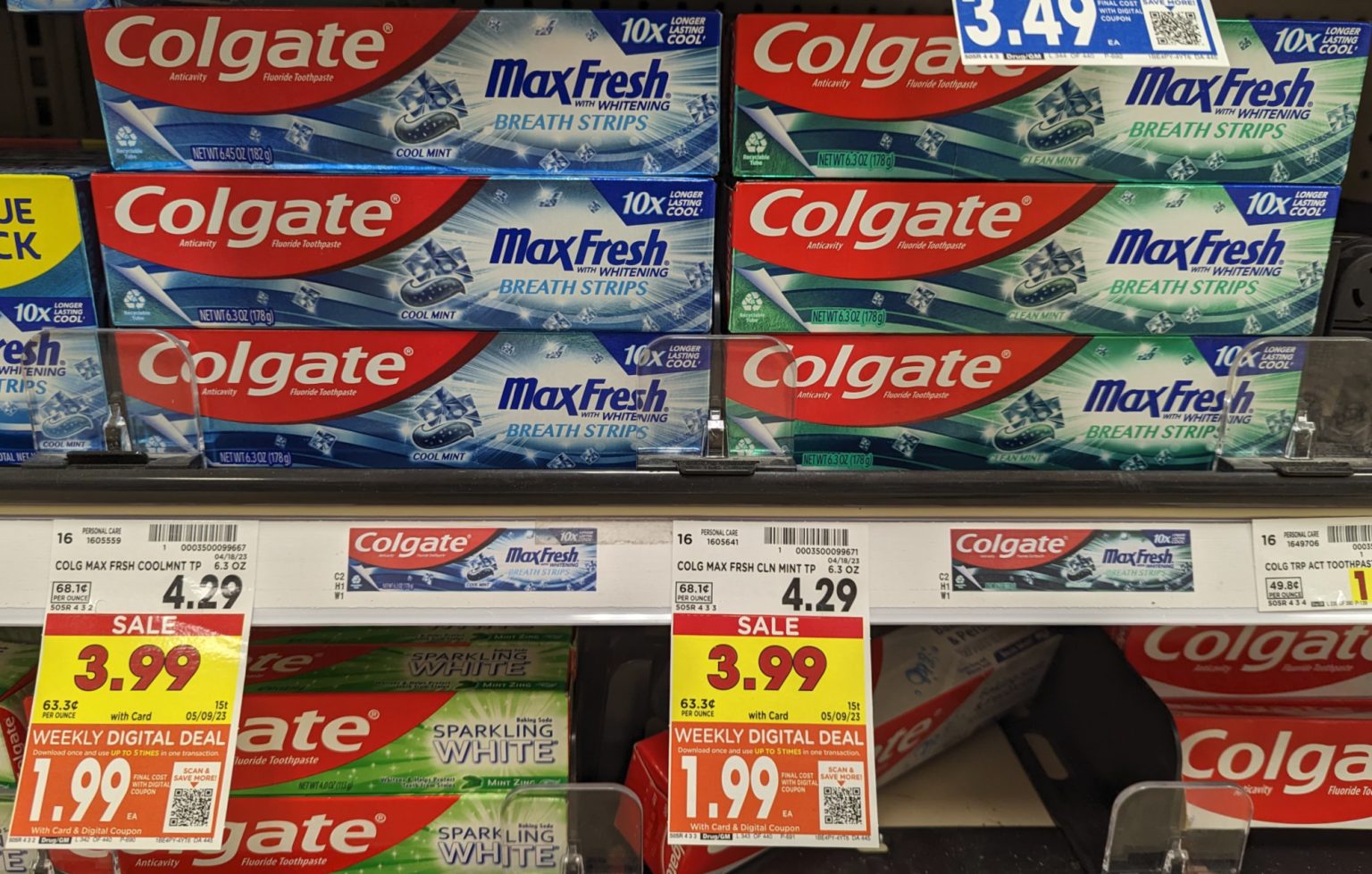 Colgate MaxFresh Toothpaste As Low As $1.99 At Kroger - iHeartKroger