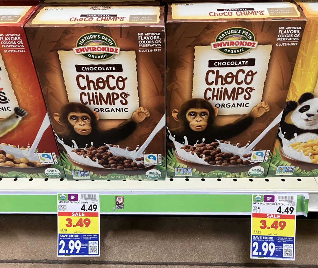 Nature’s Path Organic Choco Chimps Cereal Just $2.49 At Kroger ...