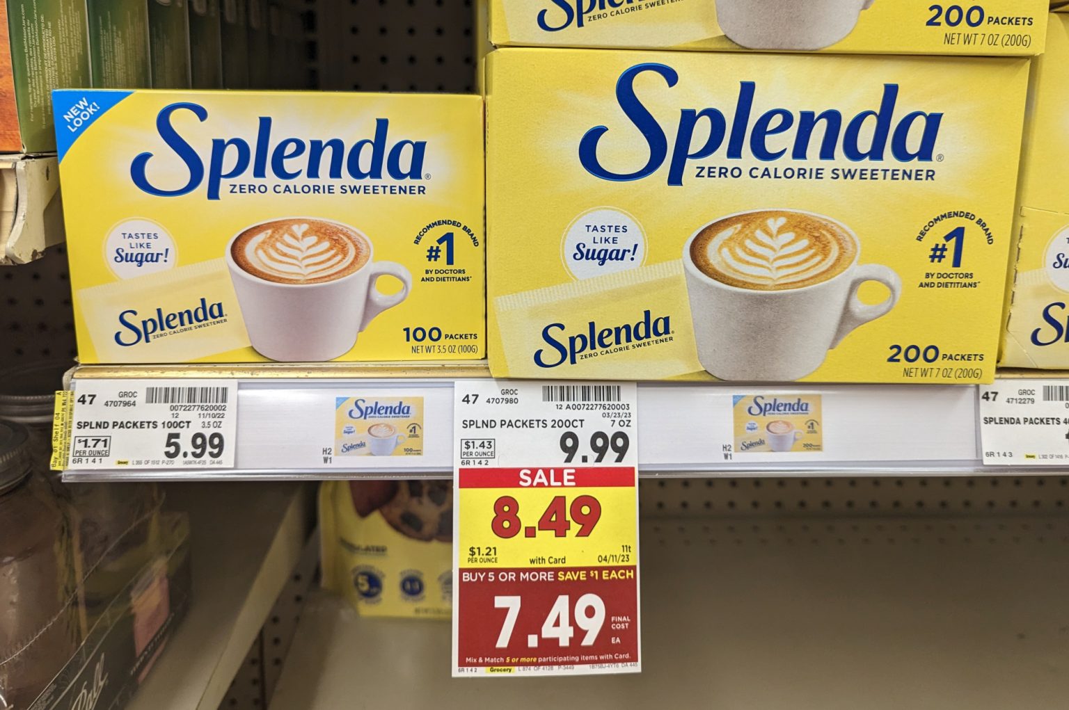 Splenda Zero Calorie Sweetener Packets 200-Count As Low As $1.99 At ...