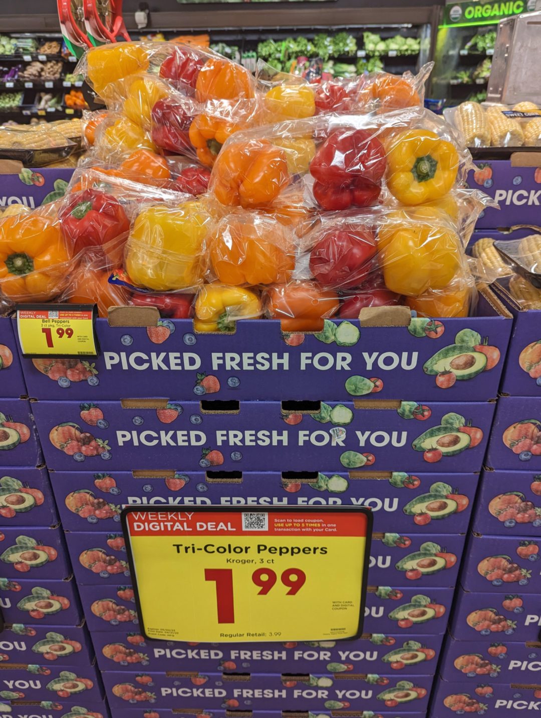 Kroger Tri-Color Bell Peppers 3-Count Package Just $1.99 - iHeartKroger