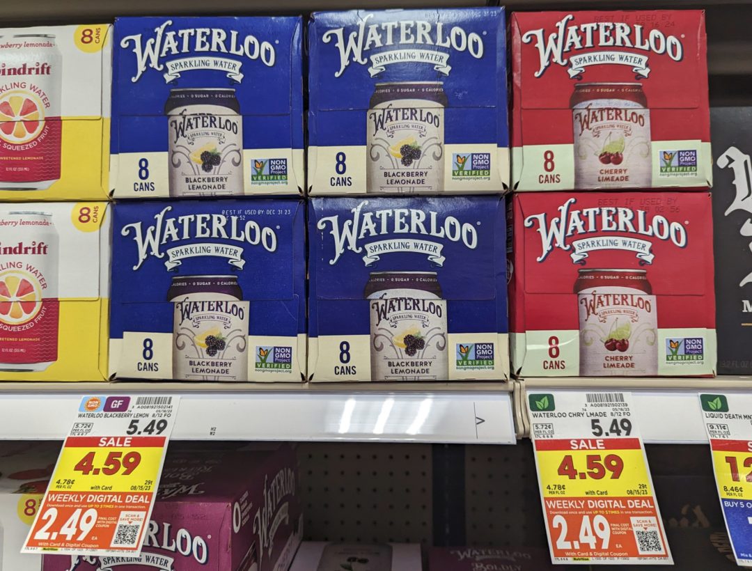 Waterloo Sparkling Water 8-Packs Just $2.49 At Kroger - iHeartKroger