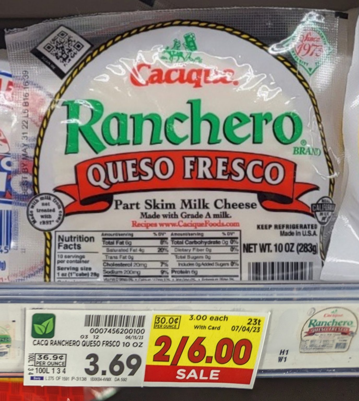 Cacique Ranchero Chunk Cheese Just $2 At Kroger - iHeartKroger