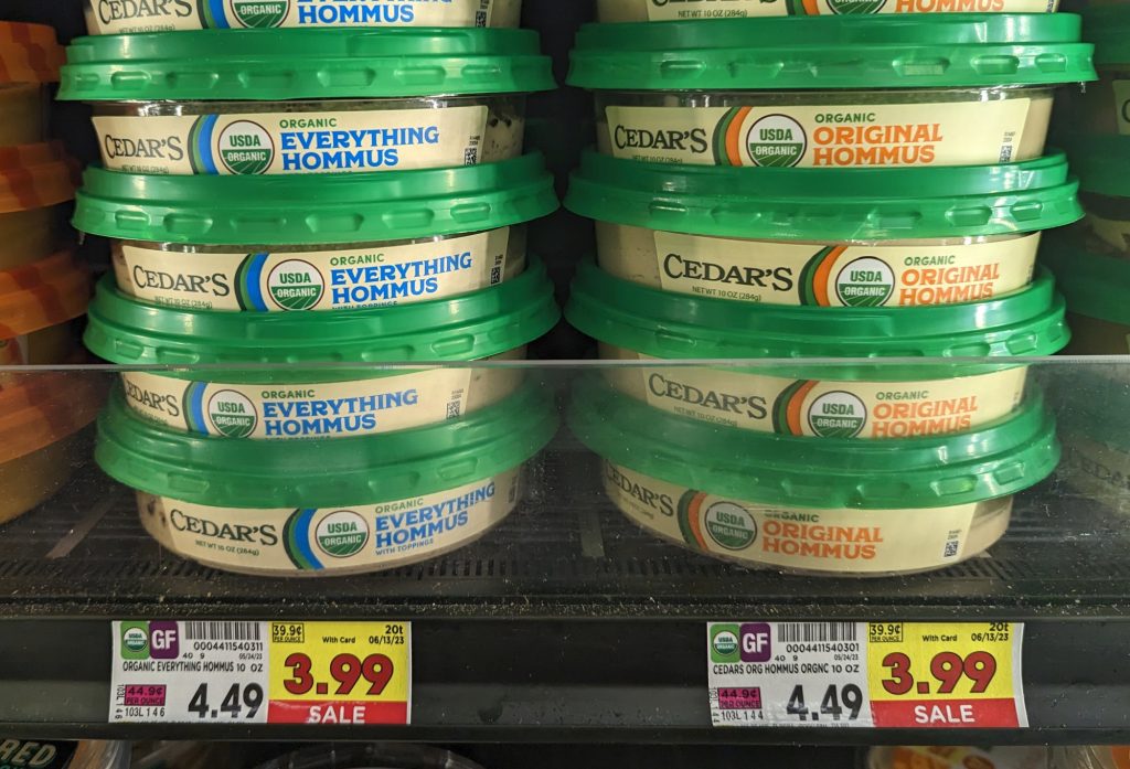 Cedar’s Organic Hummus Is Just $3.49 At Kroger - iHeartKroger