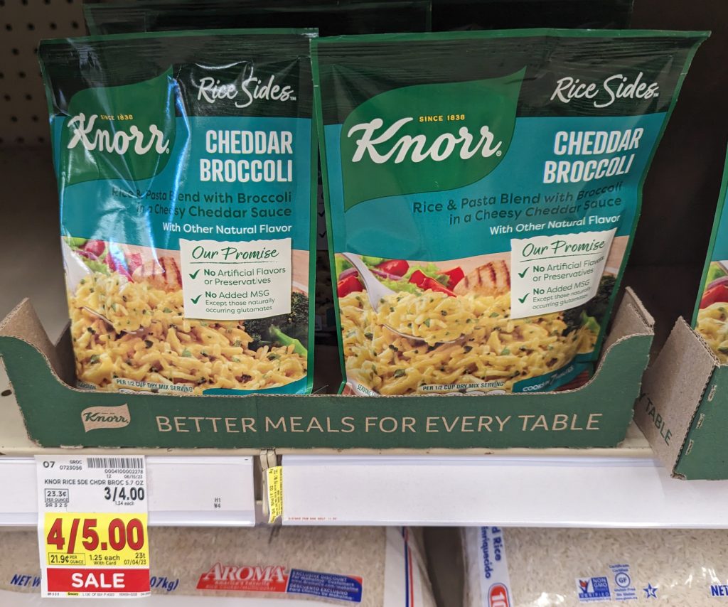 Knorr Rice or Pasta Sides Just $1 At Kroger - iHeartKroger