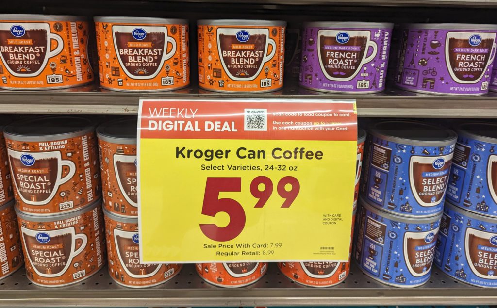 Big Cans Of Kroger Coffee Just $5.99 - iHeartKroger