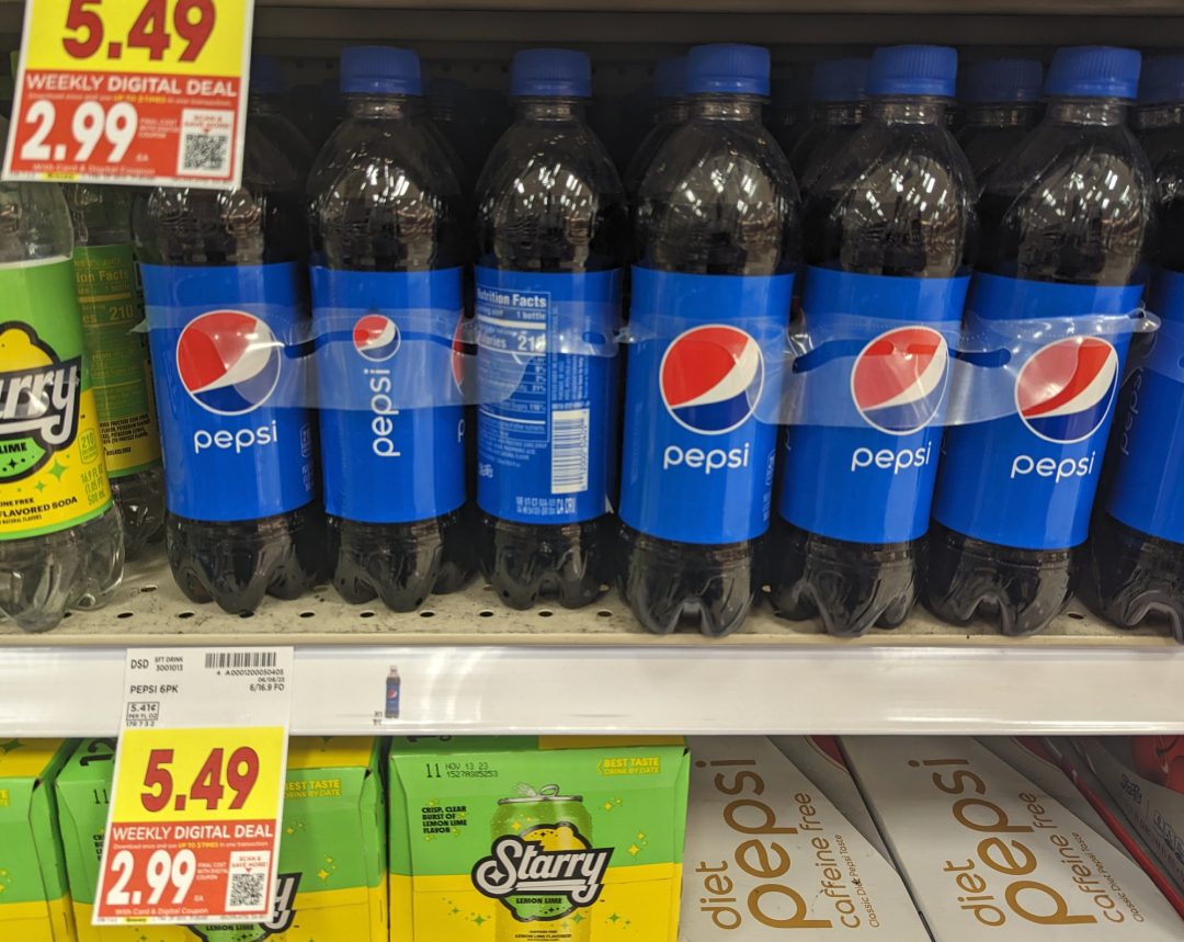 Pepsi, Canada Dry, or Coca-Cola 6-Pack Bottles Just $2.99 At Kroger ...
