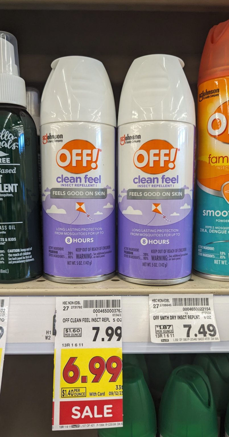 Get Off! Clean Feel Insect Repellent Spray For Just $3.99 At Kroger ...