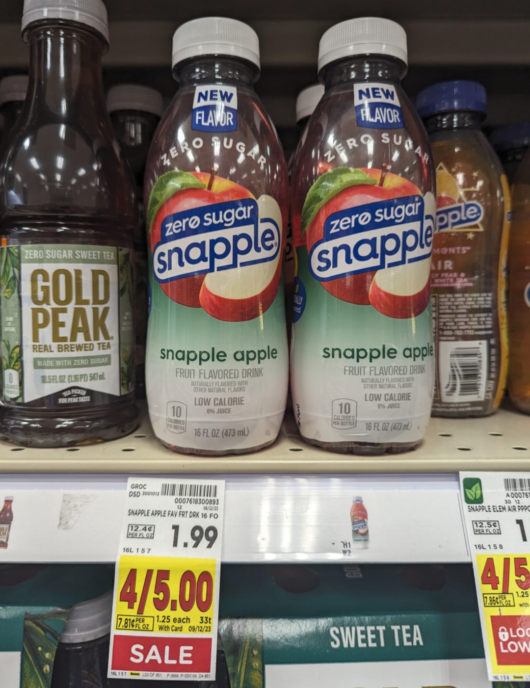 Snapple Zero Sugar As Low As 75¢ At Kroger - iHeartKroger
