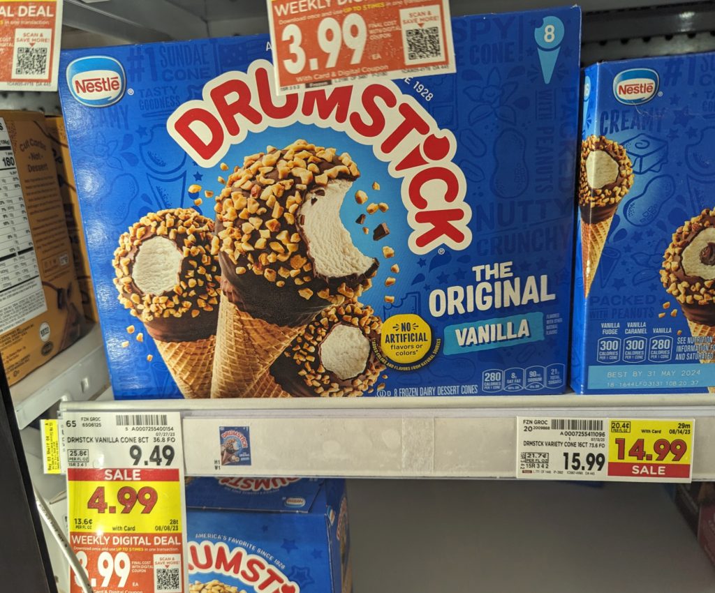 Pick Up Nestle Drumstick Cones 8-Count Boxes For Just $3.99 At Kroger ...