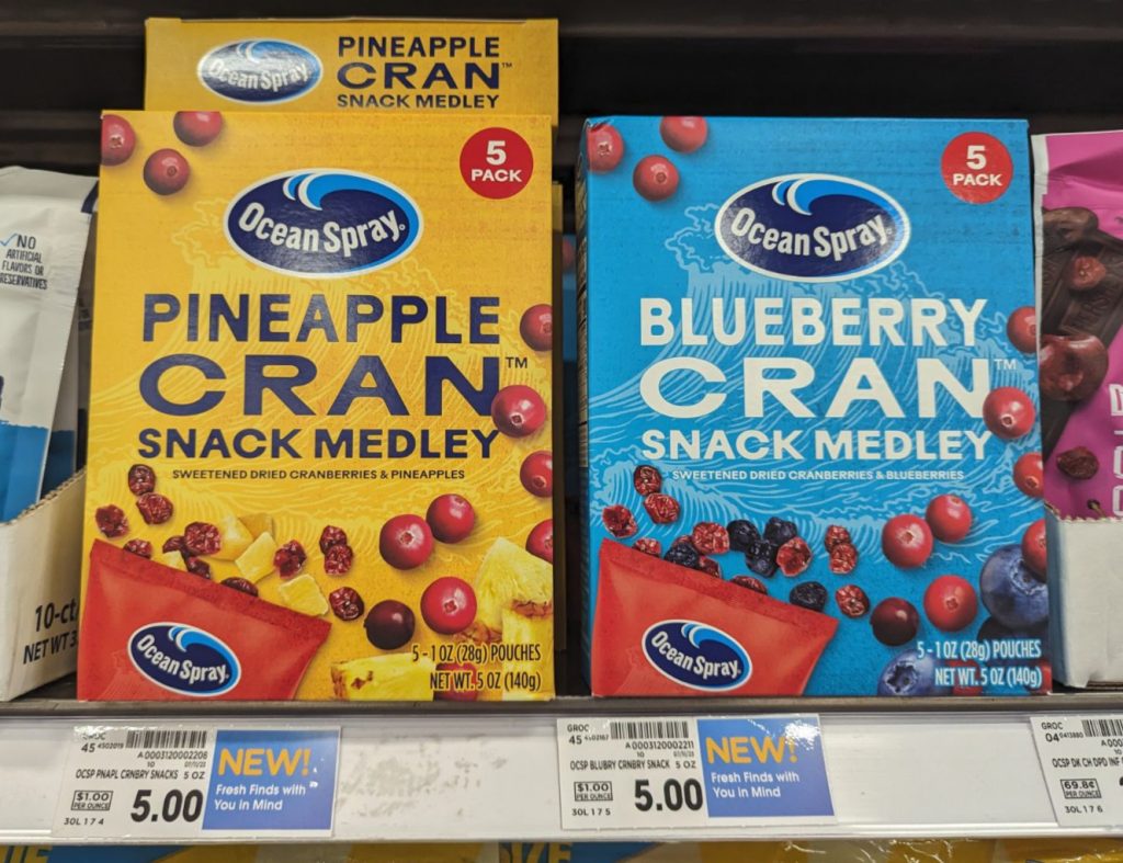 Get The Boxes Of Ocean Spray Snack Medley For Just $2.50 At Kroger ...